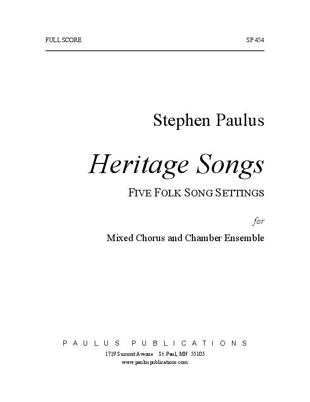 Heritage Songs – Stephen Paulus Music
