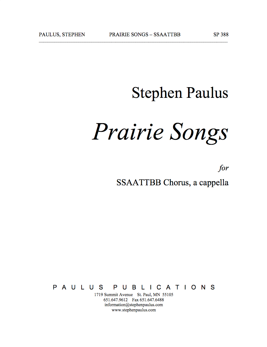 Prairie Songs – Stephen Paulus Music