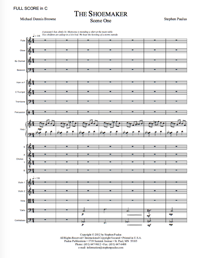 The Shoemaker – Stephen Paulus Music